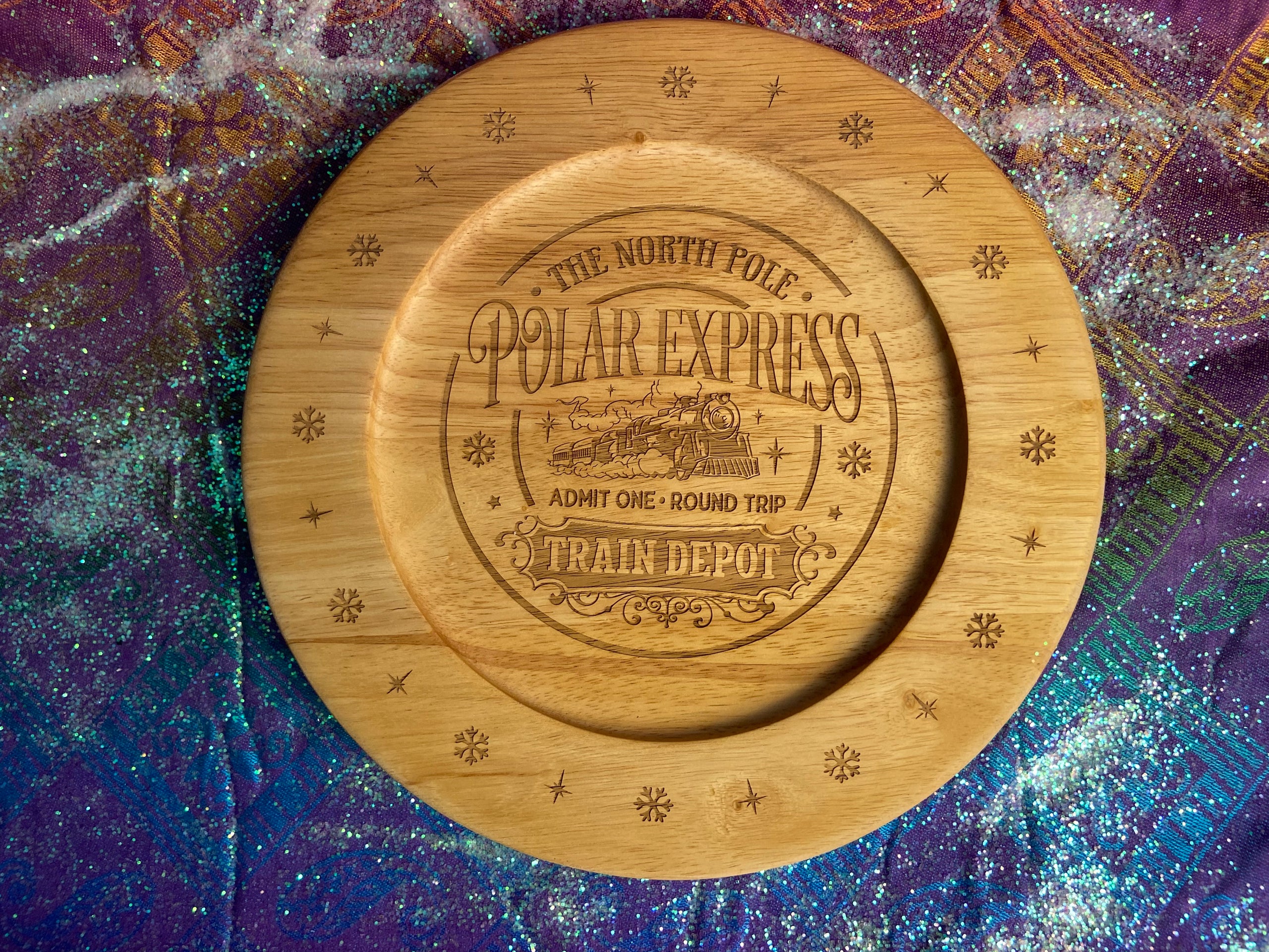 Polar Express Plate | BAK Designs Ltd Laser Engraving & Personalisation